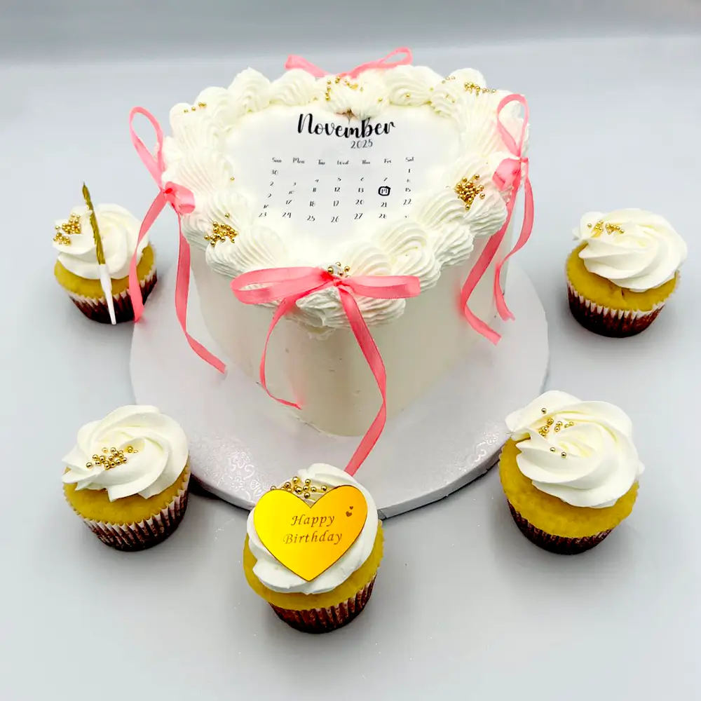 Burn Away Heart Cake Only (Choc/Vanilla)